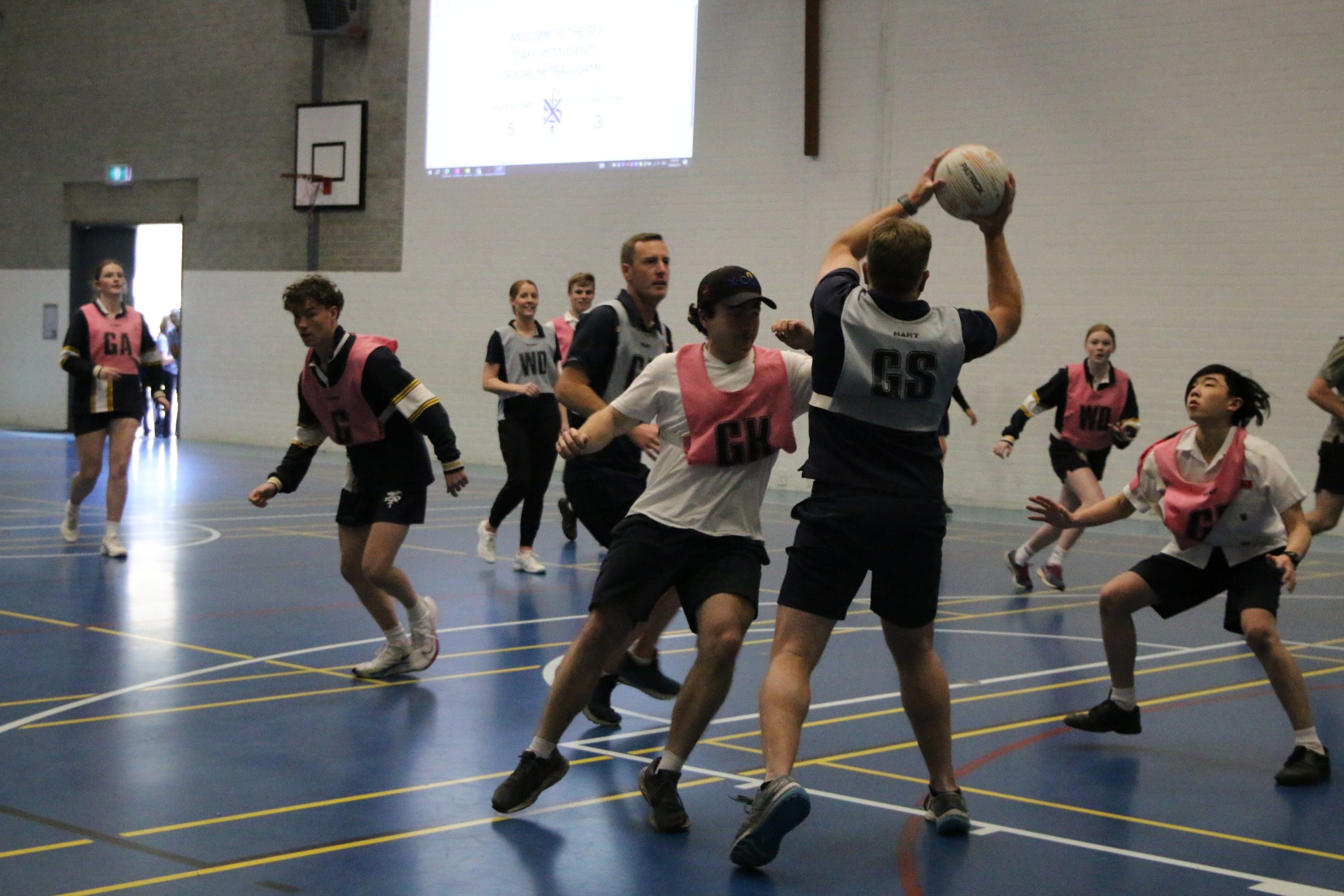 Staff vs Student Netball Game | St Francis Xavier College